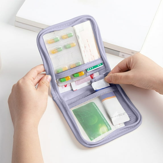 Fmbmuo Set of 2 First-Aid Kits,Mini Portable Medical Storage Bags for ...