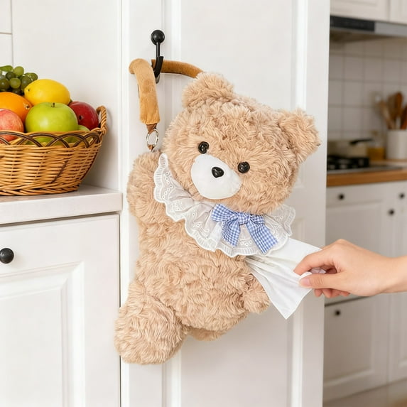 Fmbmuo Soft Cute Tissue Box Storage Bag,Car Mounted & Home Hanging ...