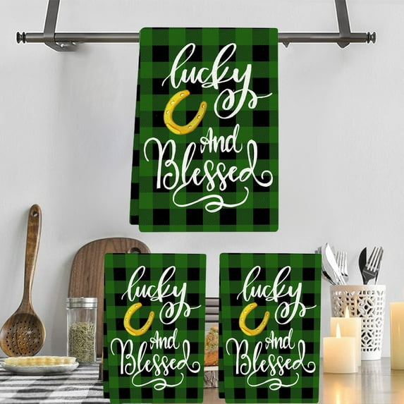 Fmbmuo St. Patrick's Day Decorations - Irish Green Lucky Clovers Dish ...