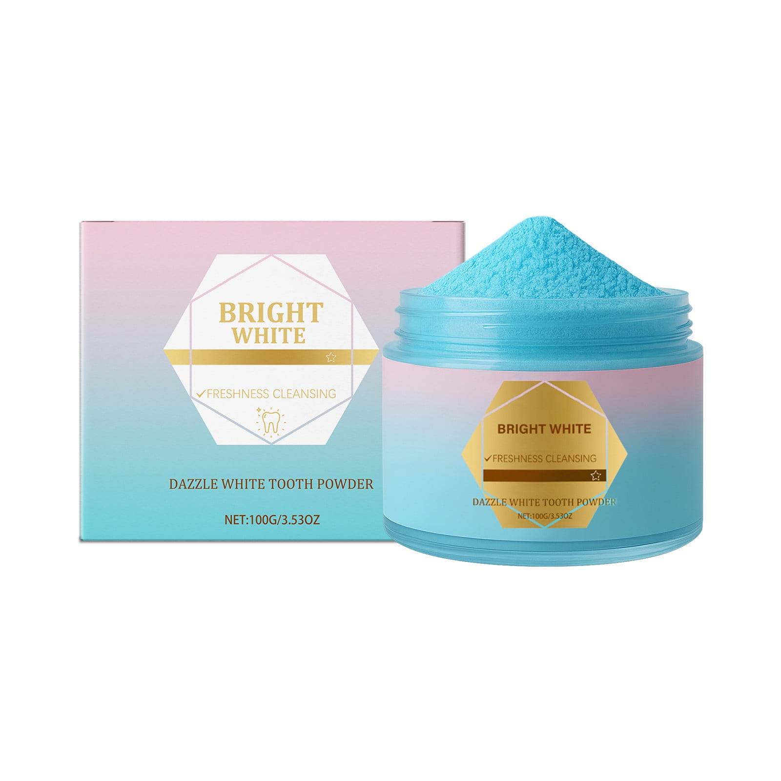 Fmbmuo Toothpaste,Teeth White Tooth Powder Freshen Breath Reduce Odor ...