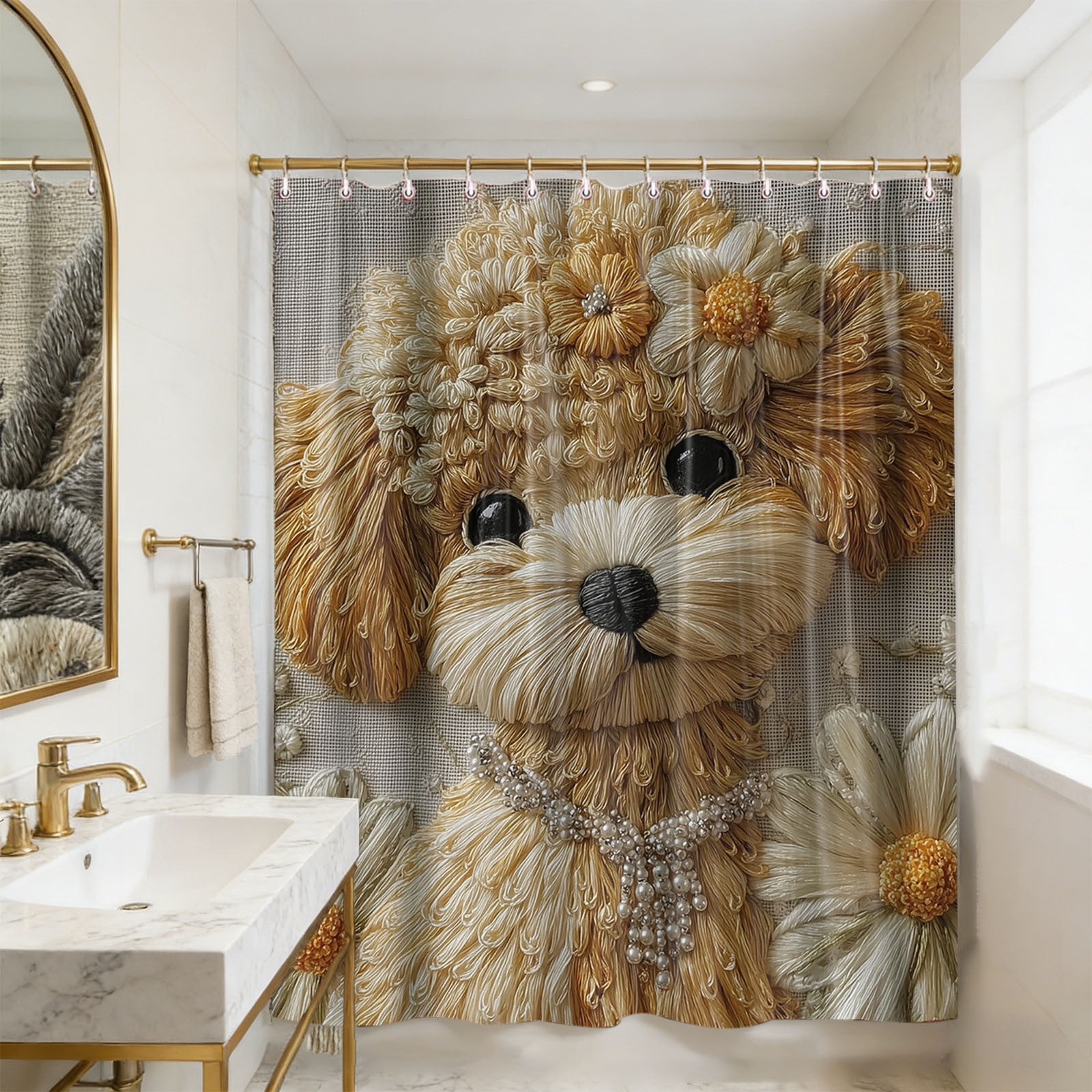 Fmbmuo Waterproof Animal Theme Shower Curtain for Bathroom Polyester ...