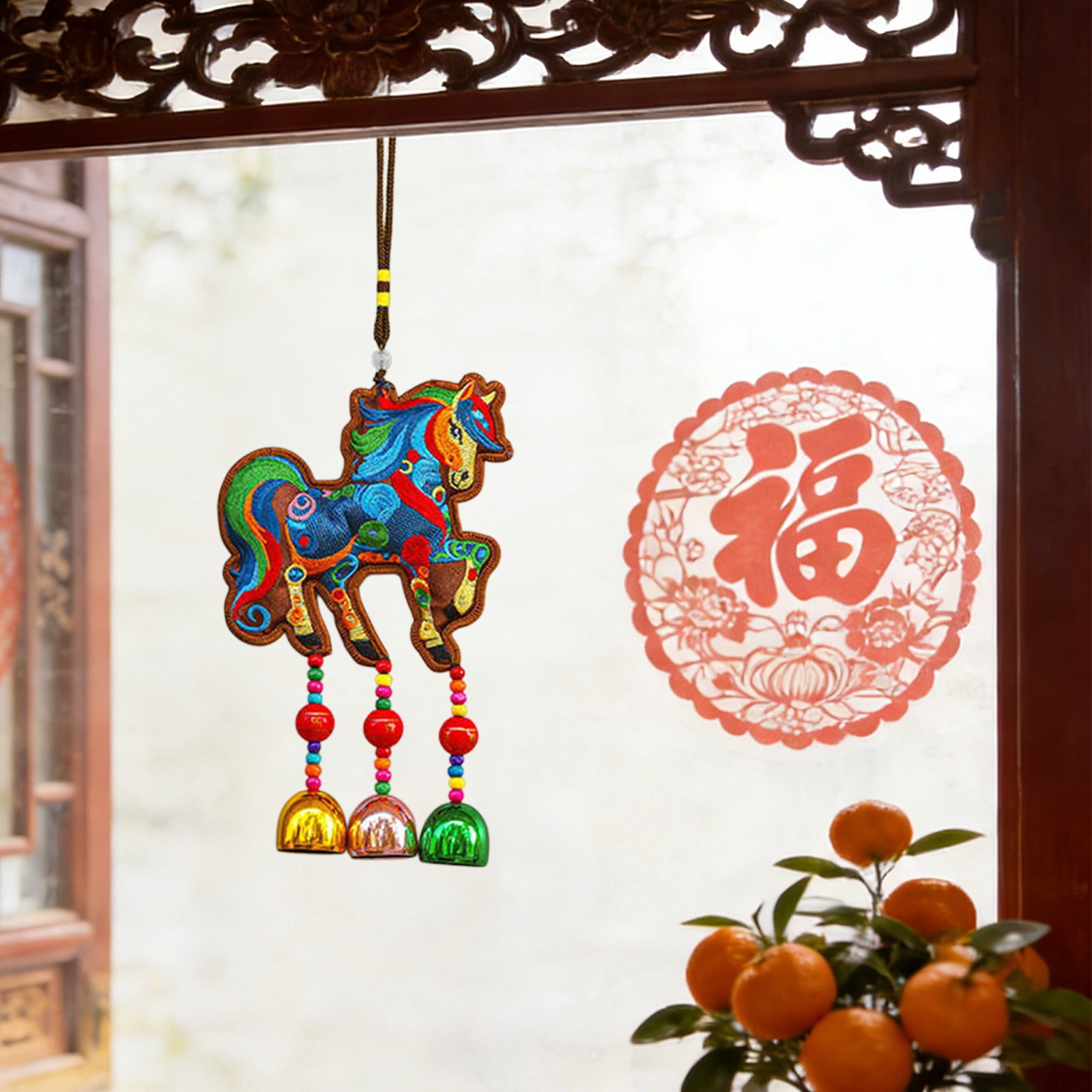 Fmbmuo Waterproof Horse Hanging Pendant Indoor Cozy New Year ...