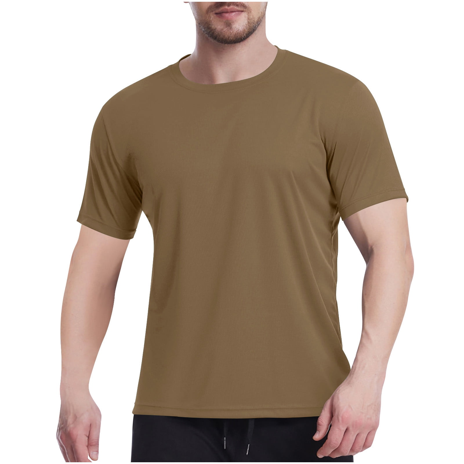 Fmbrln Mesh T-shirts for Men Summer Casual Short Sleeve Tops Crew Neck ...