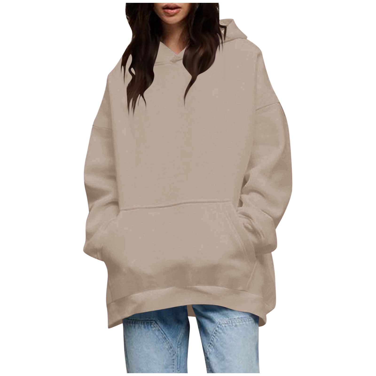 Fmbrln Womens Trendy Oversized Hoodie Fall Winter Fashion Long Sleeve ...