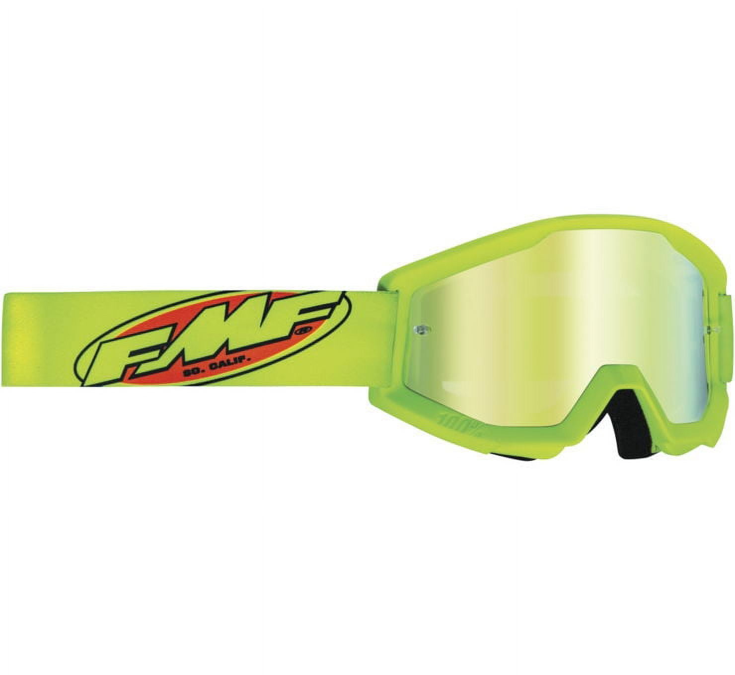Fmf PowerCore Goggles (One Size Fits Most, Yellow / Gold Mirror Lens ...