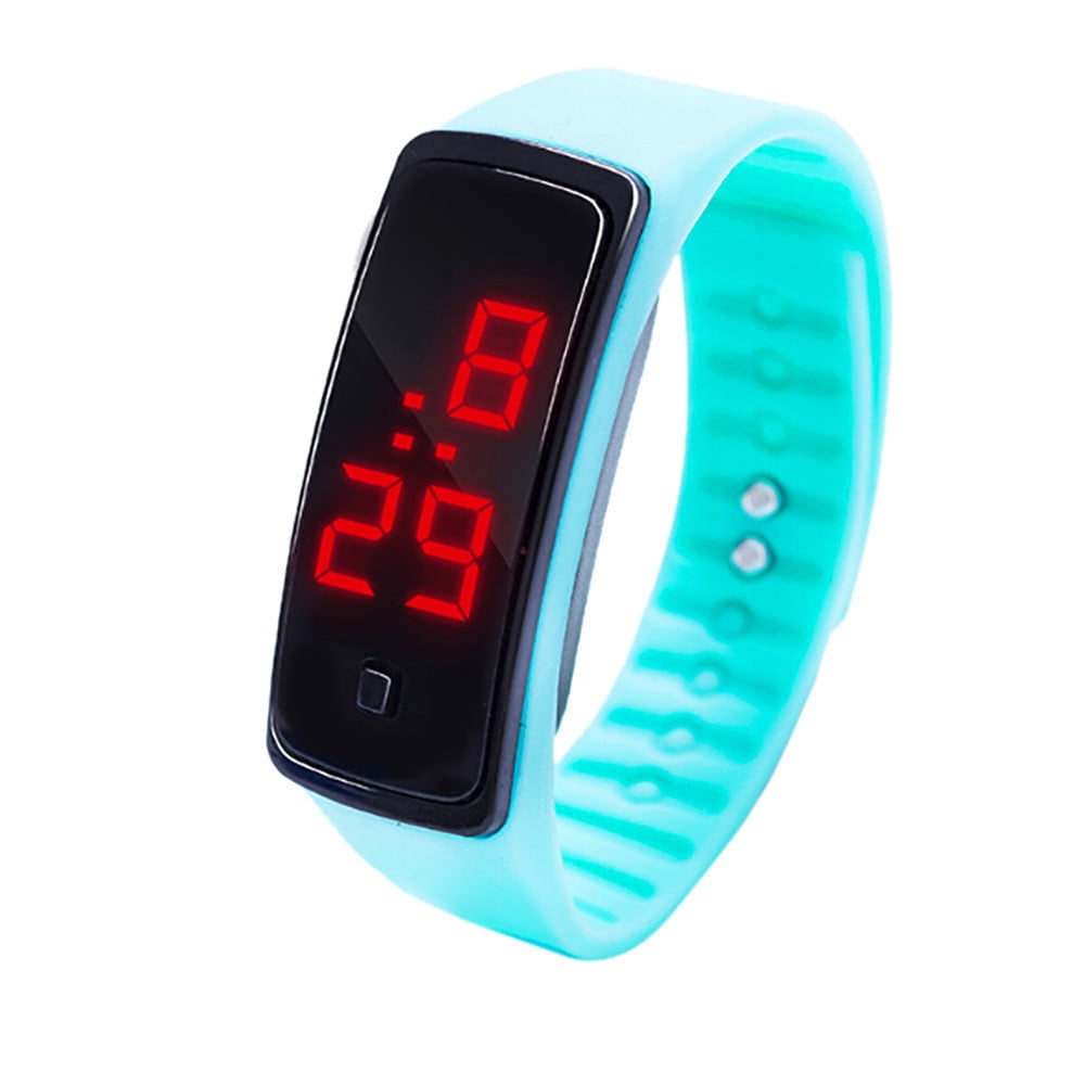 Fmkaul Sport Watch Led Digital Bracelet Display Gel Students Silica ...