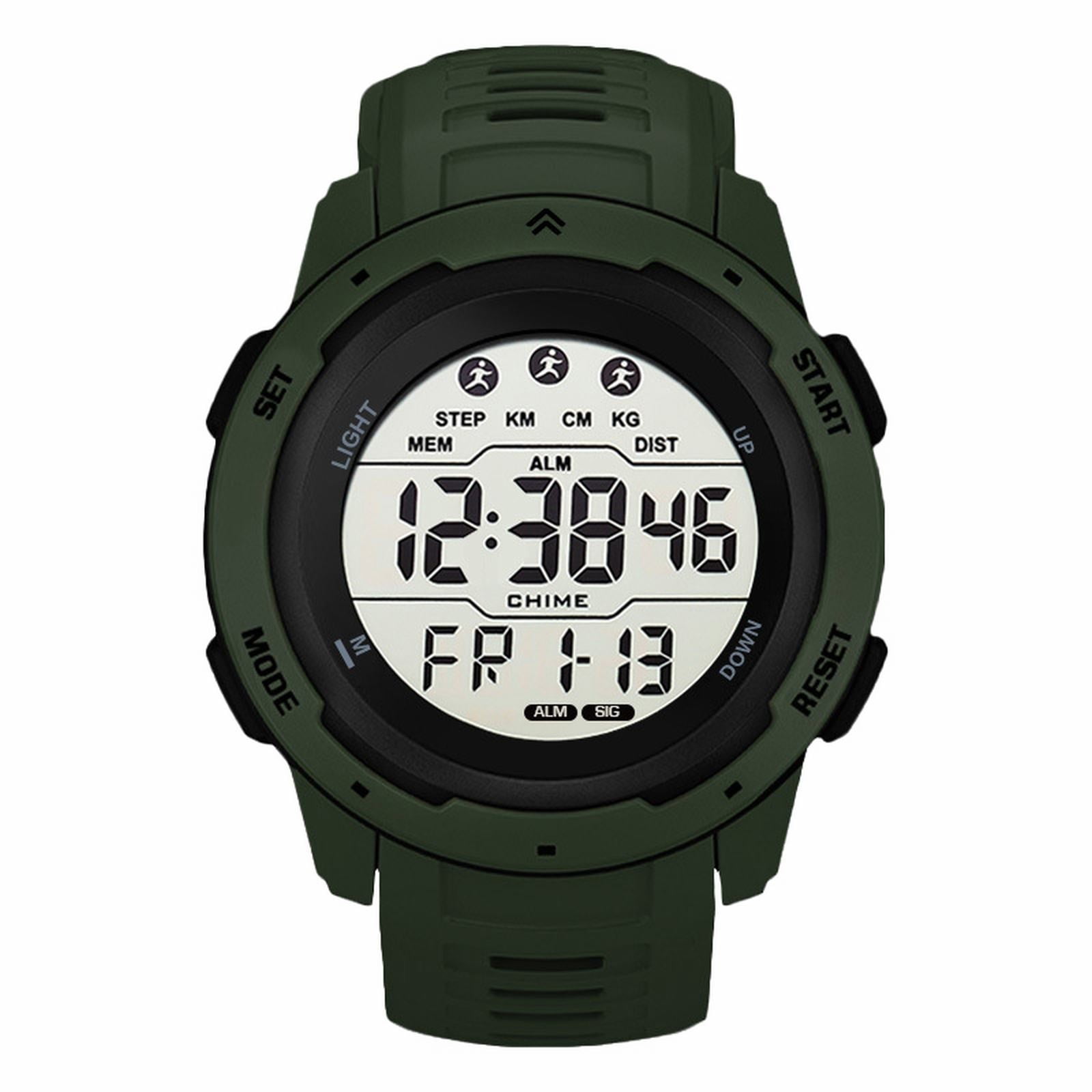 Fmkaul Sport Watch for Mens Mens Digital Sport Wide Screen Easy Read ...