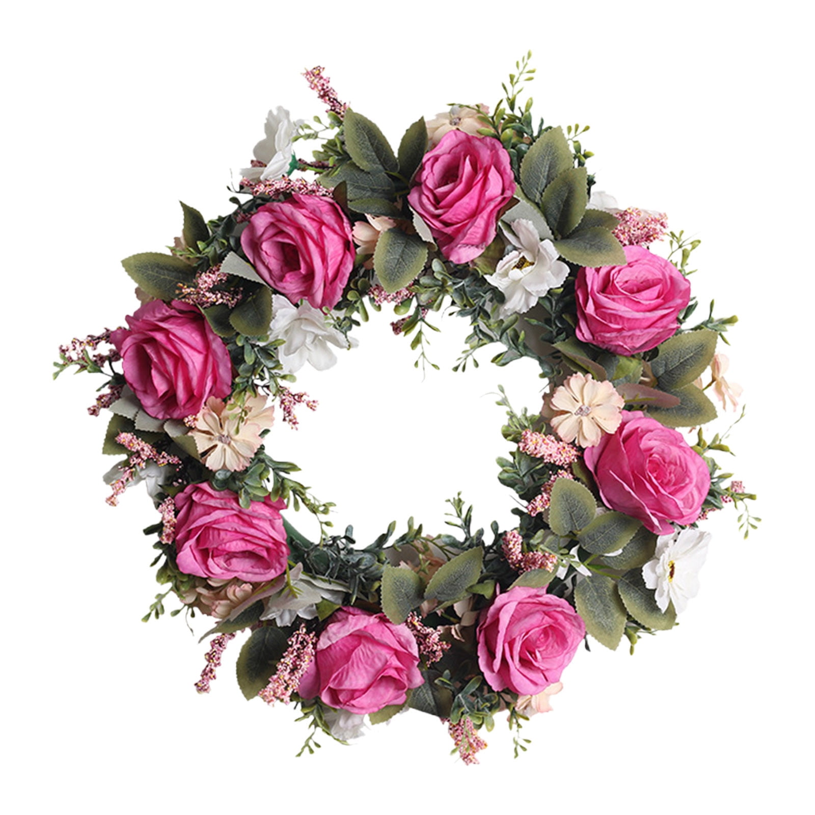 Fmlxio Artificial Spring Wreath Summer Wreaths for Front Door Simulated ...