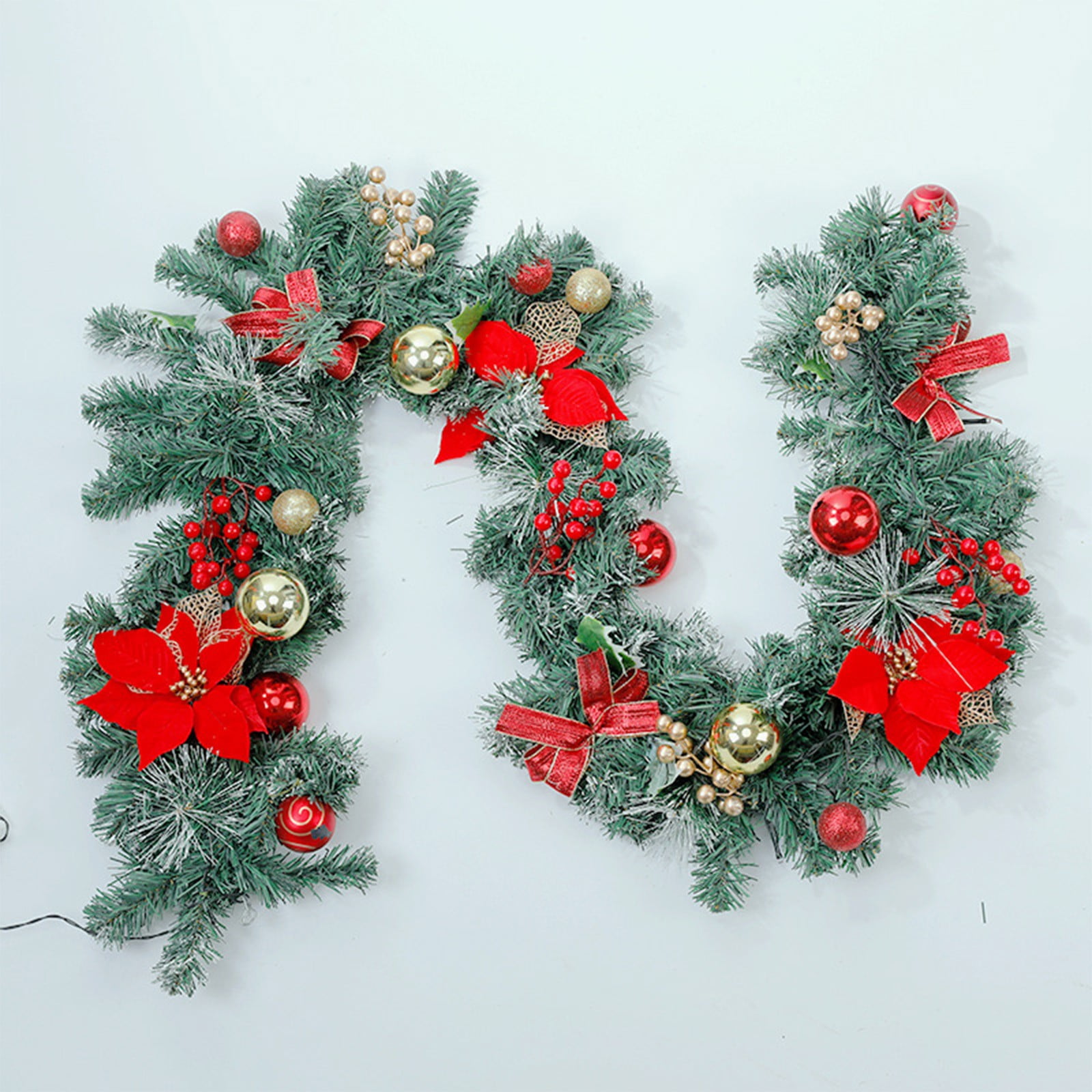 Door Hanging Decorations Christmas Rattan With Lightiving Room Counter ...