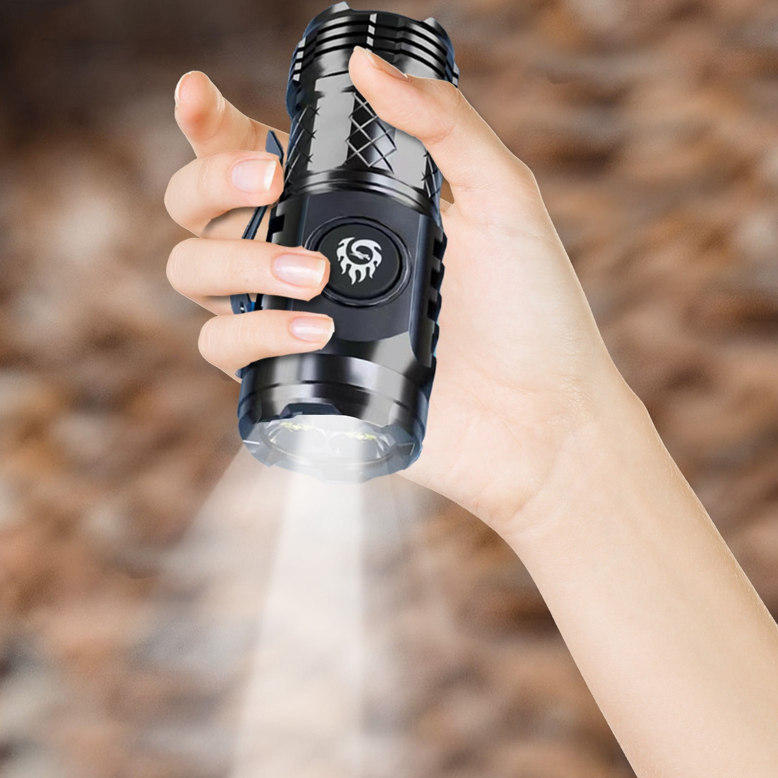 Fmlxio Flashlight High Lumens Rechargeable Mini LED Flashlight With ...