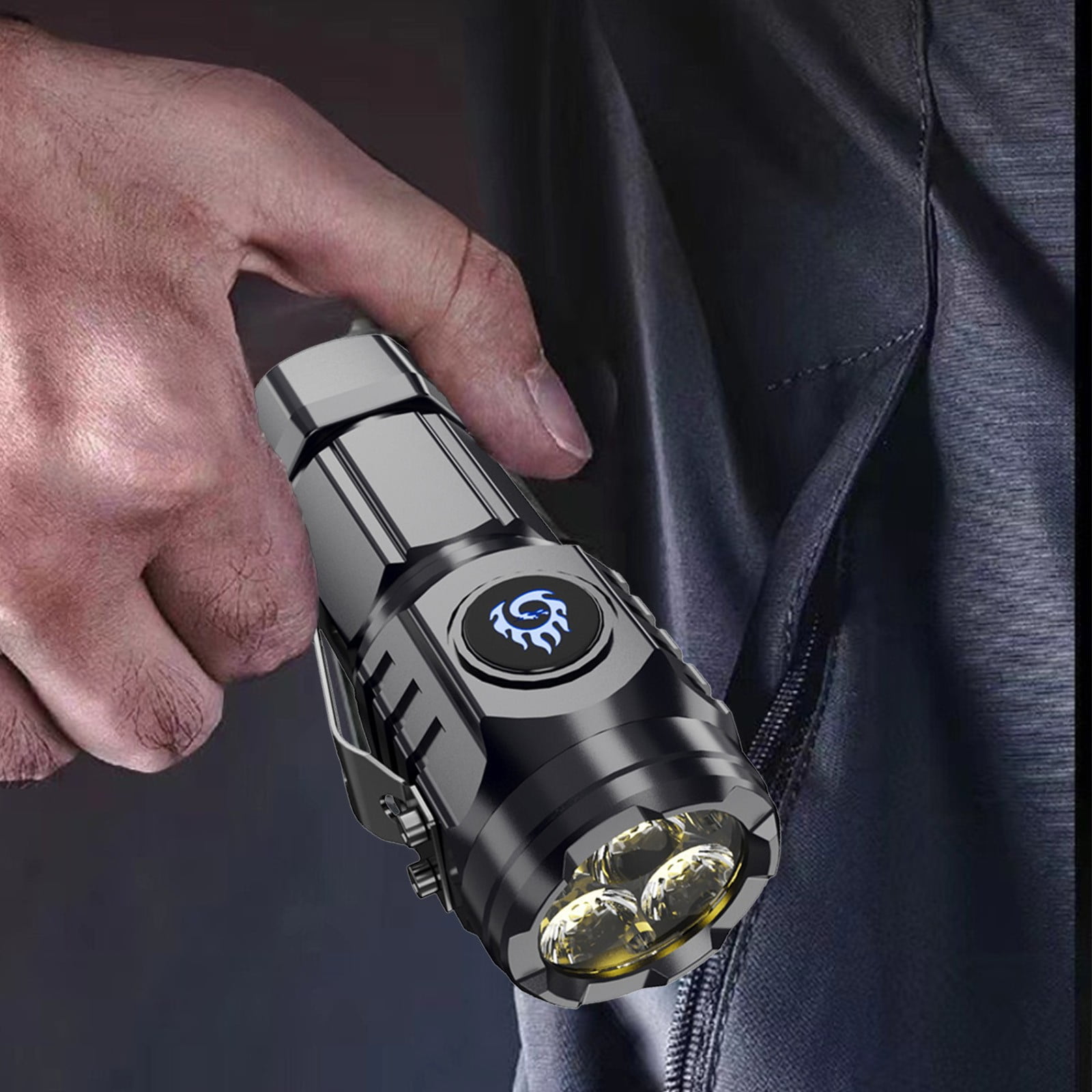 Fmlxio LED Emergency Handheld Flashlight Mini LED Flashlight With Five ...