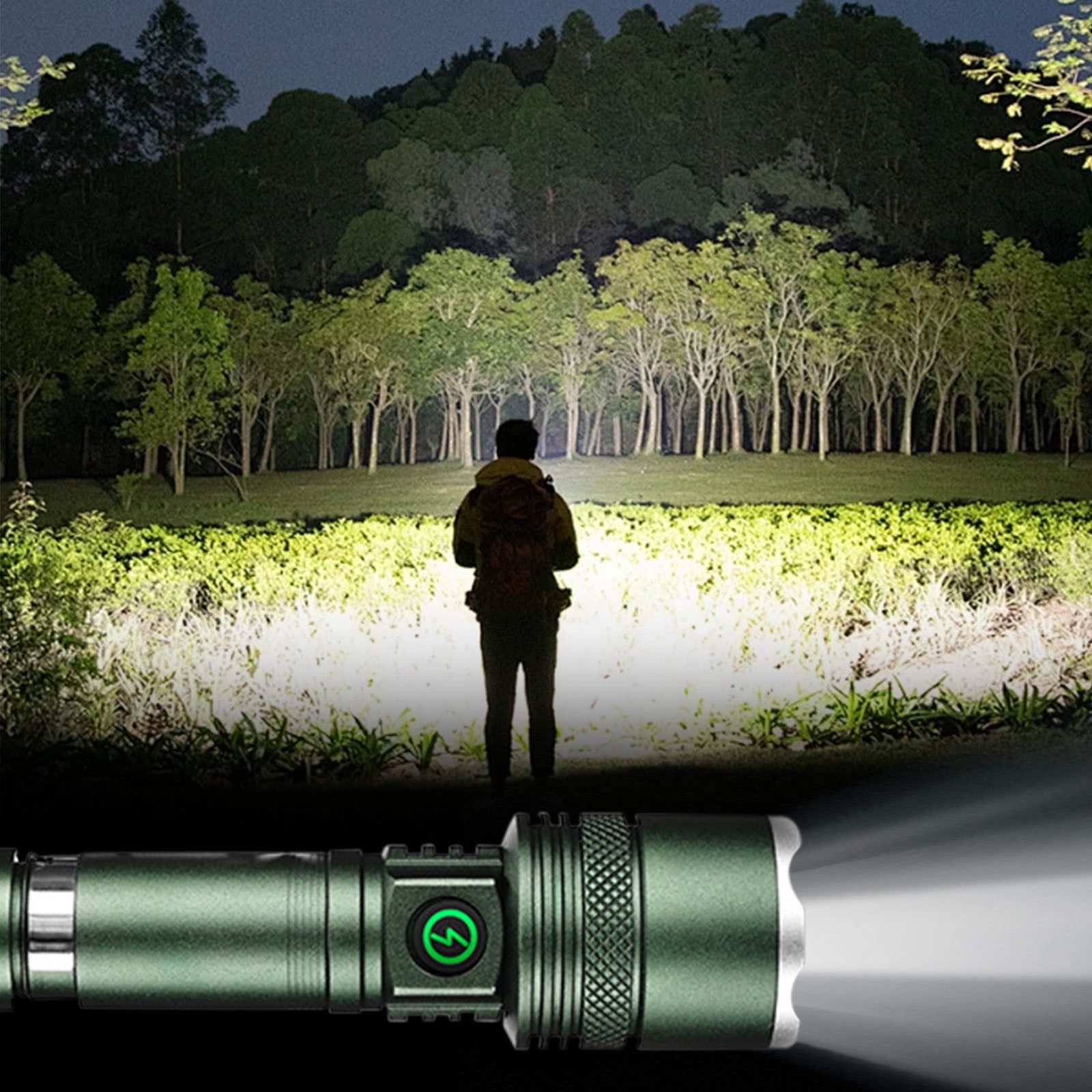 Fmlxio LED Emergency Handheld Flashlight Portable Flashlight Strong ...