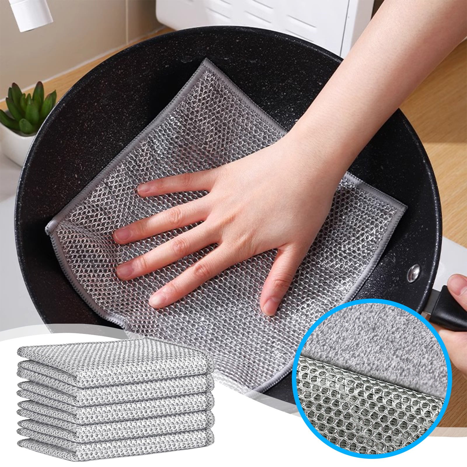 Fmlxio Microfiber All Purpose Cleaning Cloth Wet And Dry Double Sided ...