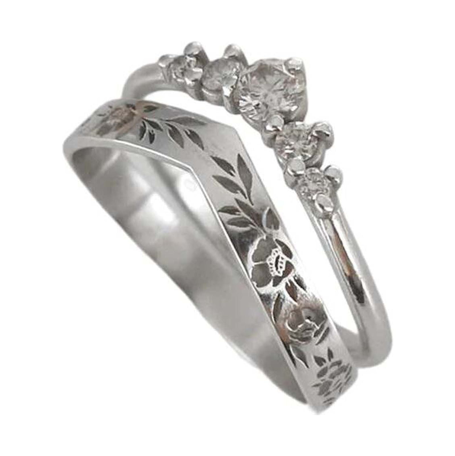 Fmlxio Promise Rings for Her,Moissanite Engagement Rings Wedding Set ...