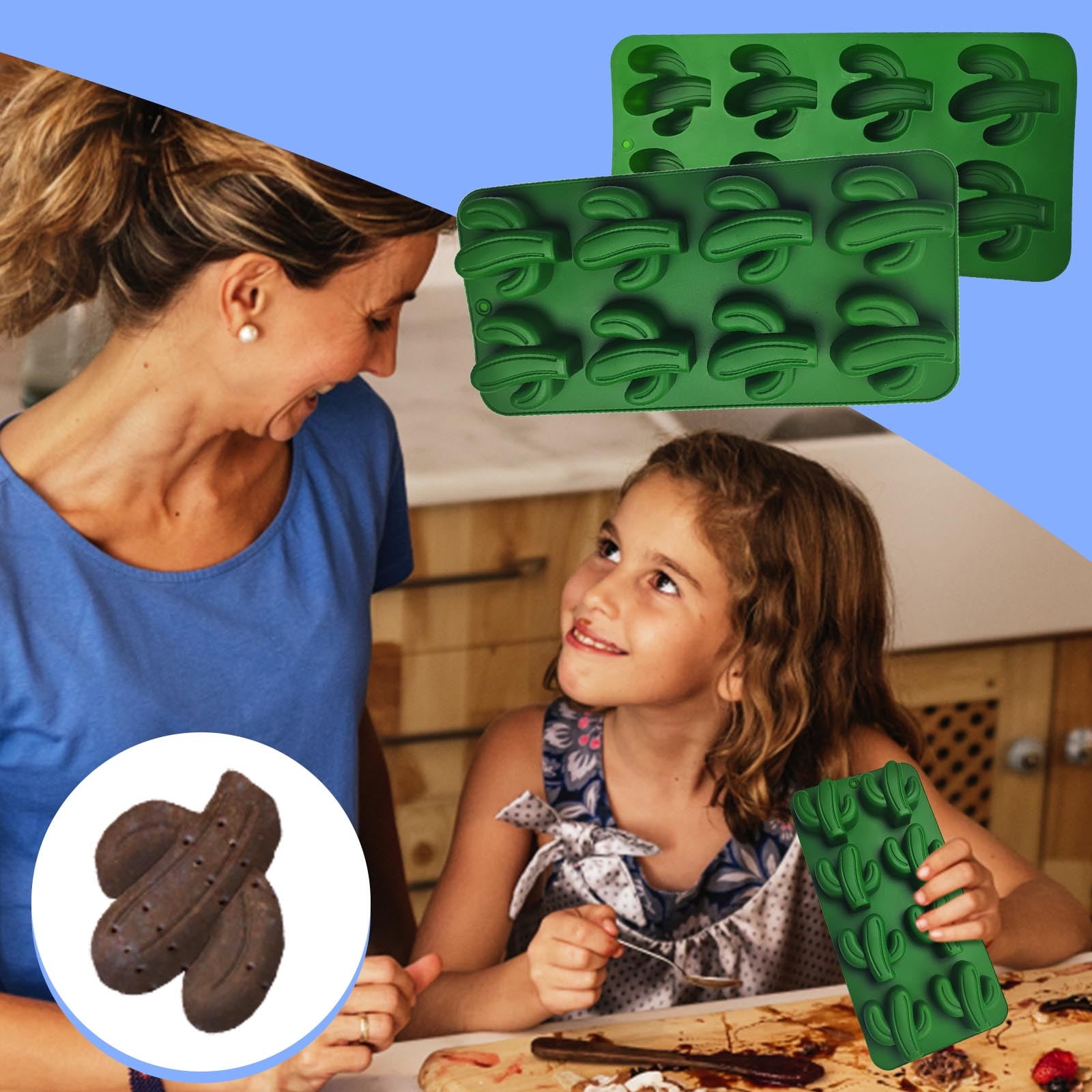 Fmlxio Silicone Baking Pan, Silicone Cake Molds, Baking Sheet, Donut ...