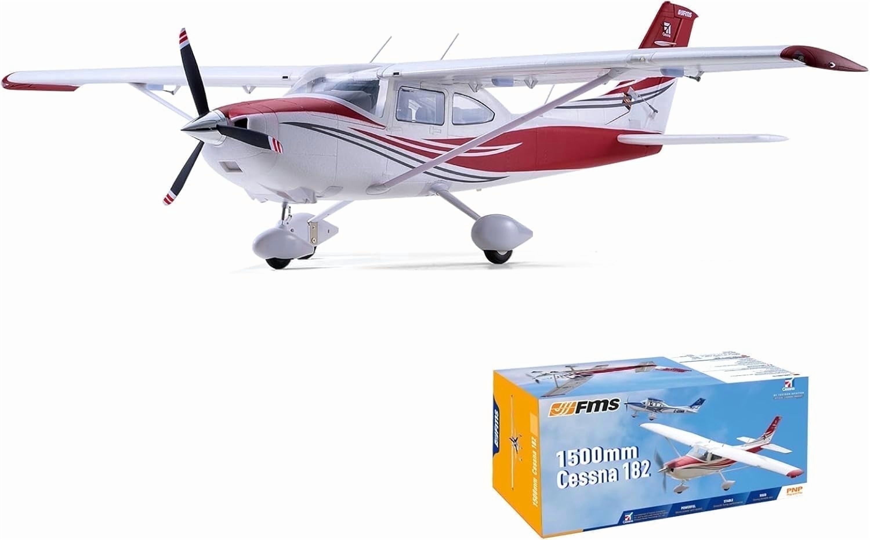 FMS 1500mm Cessna 182 PNP (No Radio, Battery, Charger) - Walmart.com