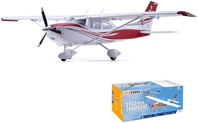 FMS 1500MM Cessna 182 RC Plane for Adults, 6 Channel Electric Model Kit ...