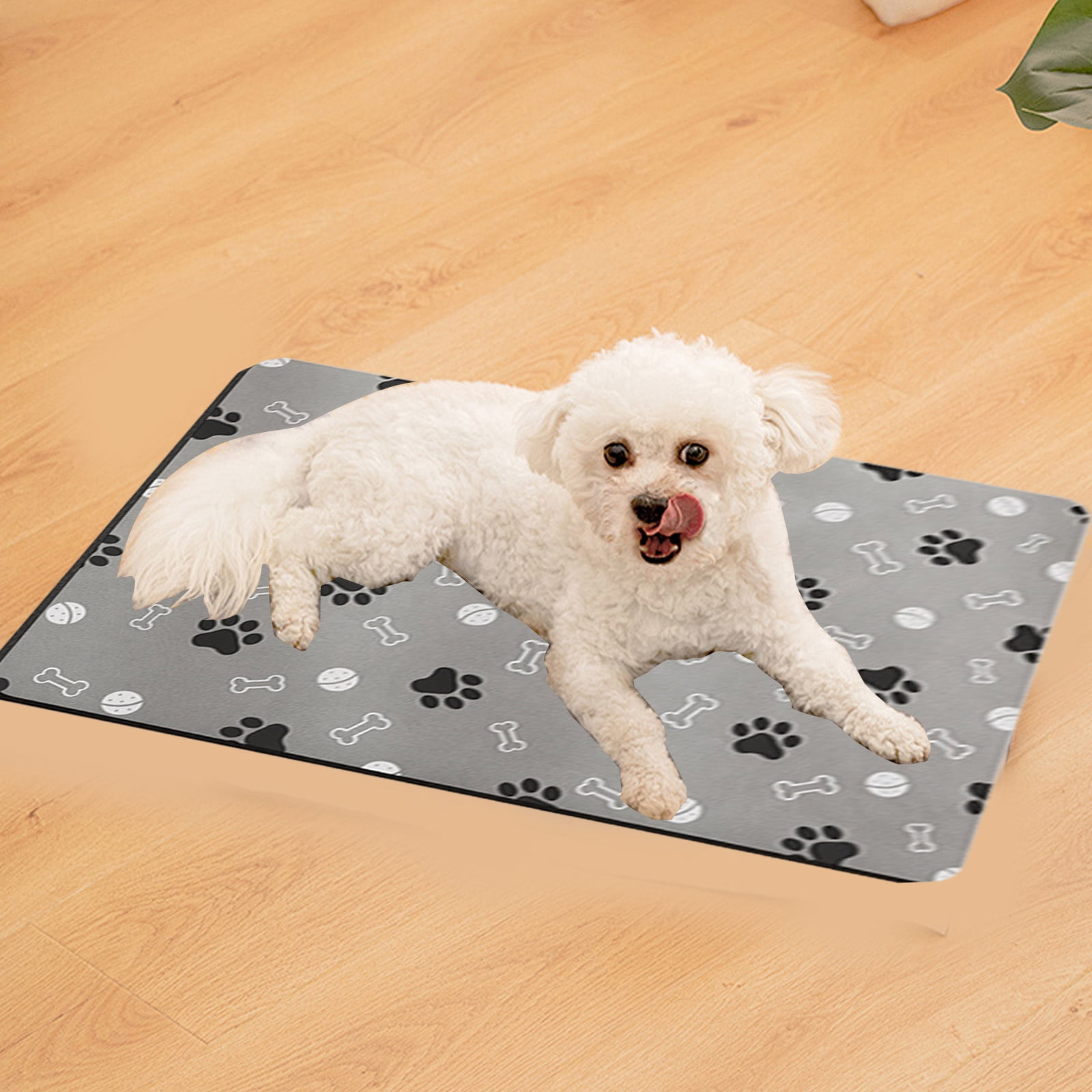 Fmxomd 12"×16" Diatom Mud Absorbent Mat for Pet Bowls,Quick Dry Dog ...