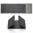 Fmxomd Foldable Wireless Keyboard with Touchpad, Rechargeable Pocket ...
