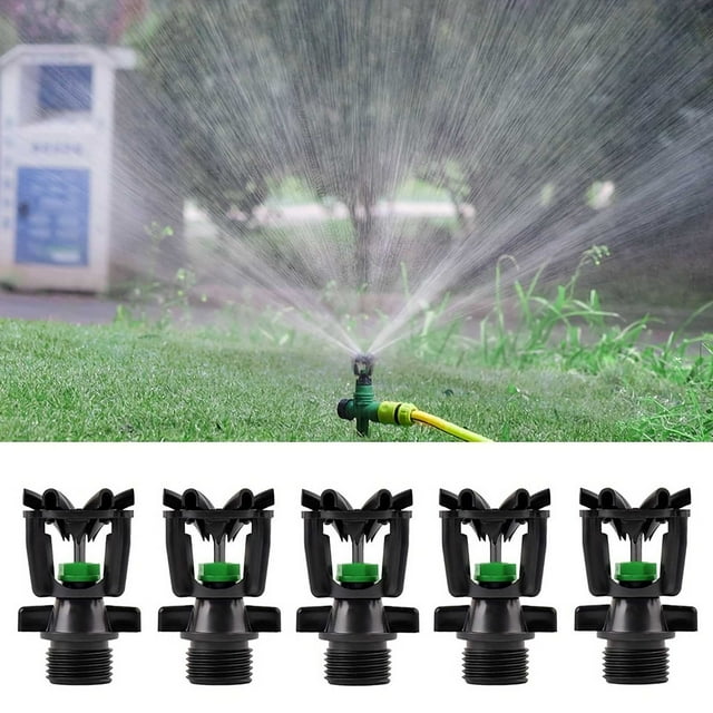 Fmxomd Garden Sprinkler, 360 Degree Rotation Lawn Sprinkler, Area ...