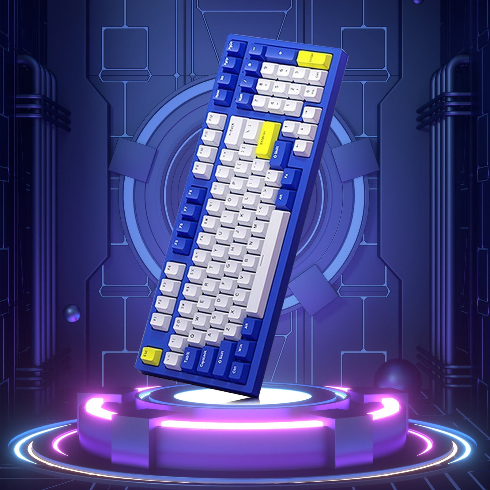 Fmxomd Green Axle Macro Gaming Keyboard Colourful Rgb Lighting Effects ...