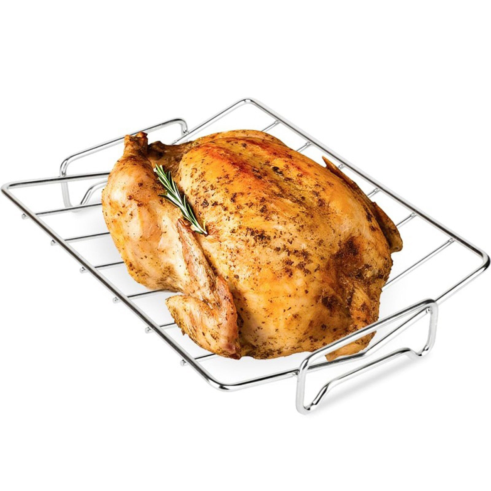 Fmxomd Stainless Steel Turkey Roasting Rack, V-shaped Racks for Smoking ...