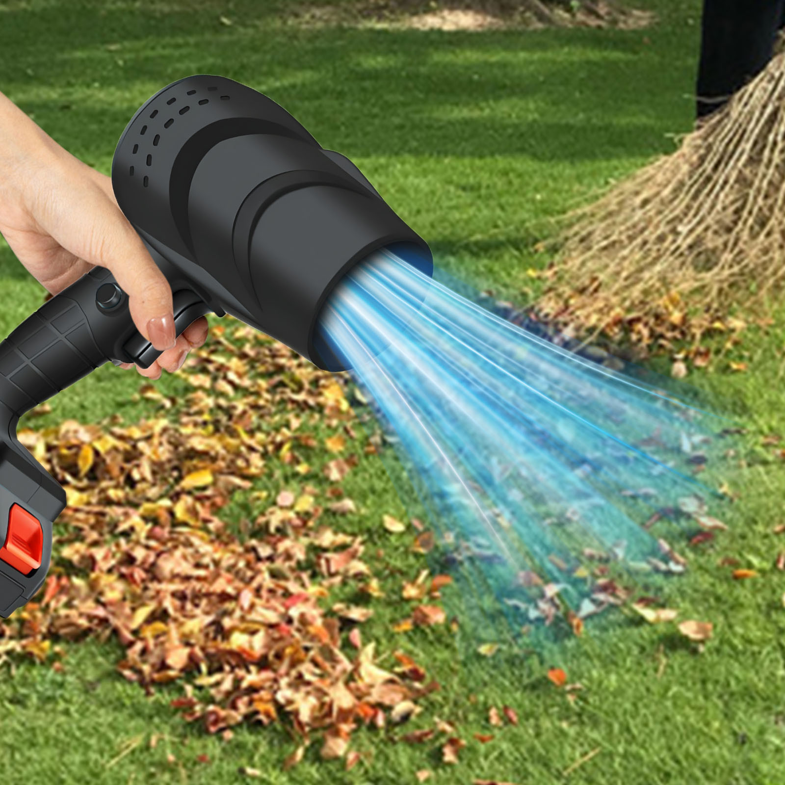 Fmxomd Violent Turbo Fan High Speed Blower Wireless Handheld Outdoor ...