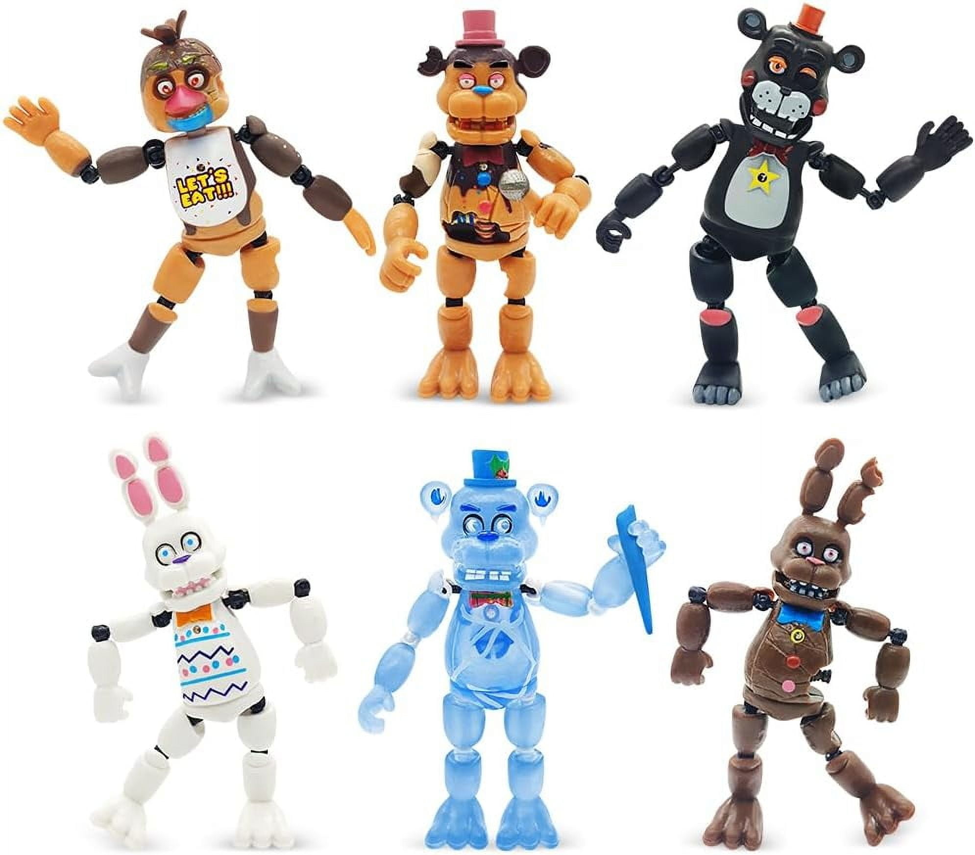 Fnaf Action Figures, 6 PCS Toy Figures, 5.5 Inches Collectible Toys Set ...