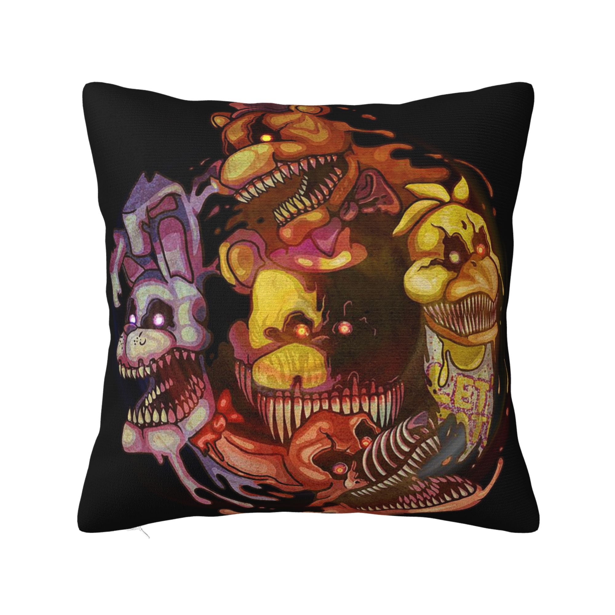 Fnaf Chica Throw Pillow Case Shell Soft Pillowcase Throw Covers For ...