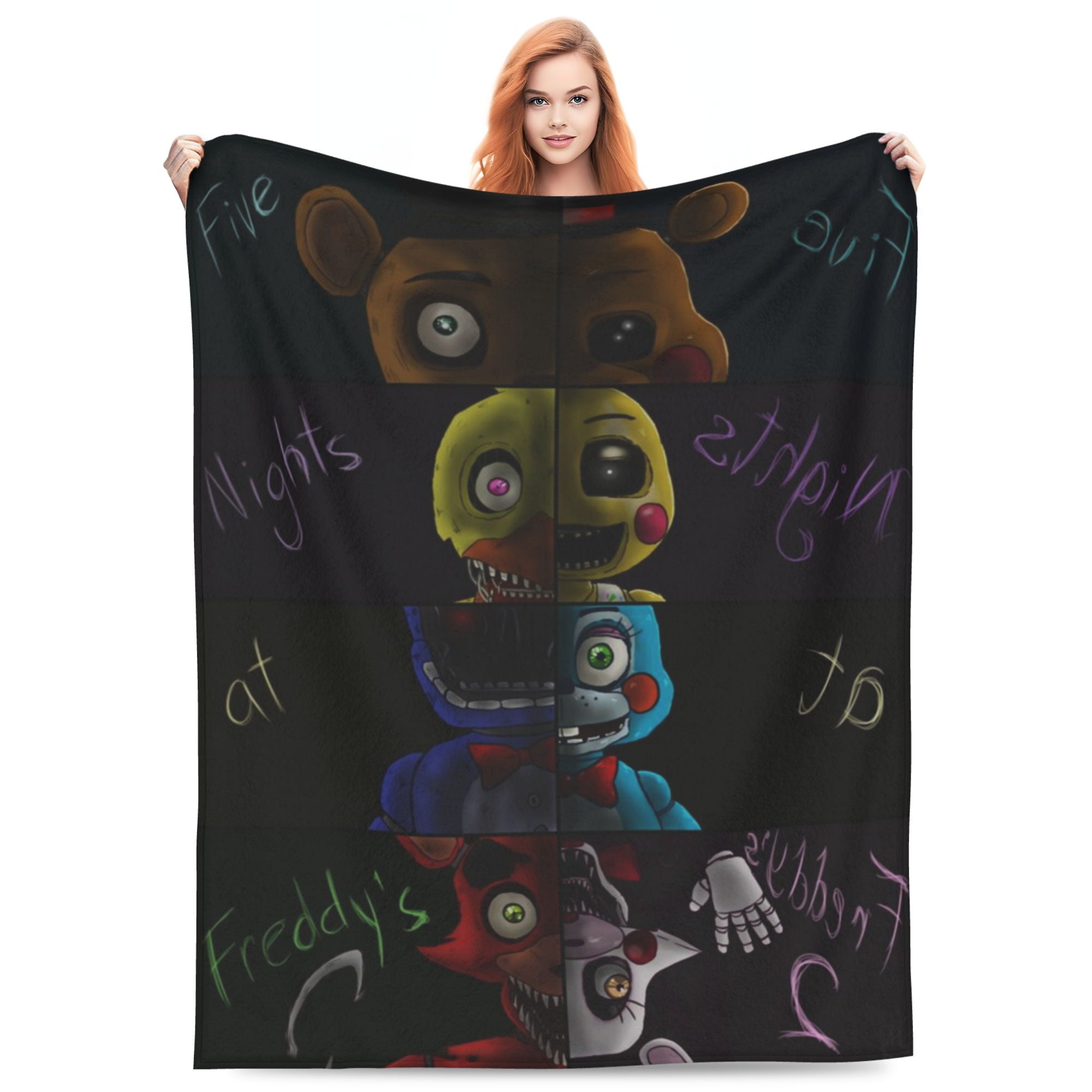 Fnaf Five Night At Freddy Throw Blanket 3d Printed Blanket For Sofa ...