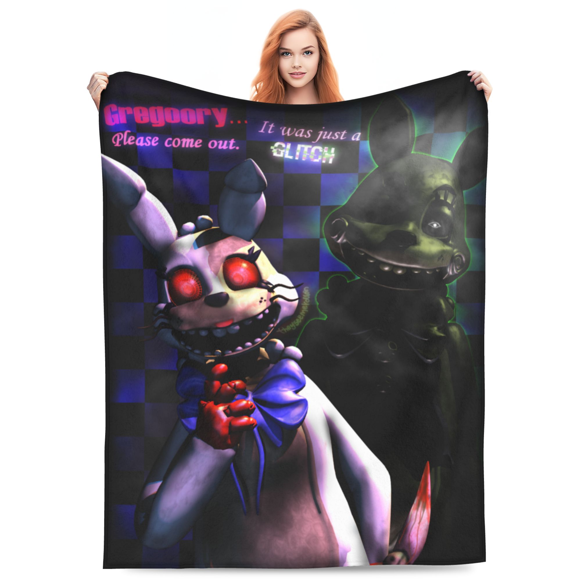 Fnaf Five Night At Freddy Throw Blanket 3d Printed Blanket For Sofa Bedroom Decoration Adult ...
