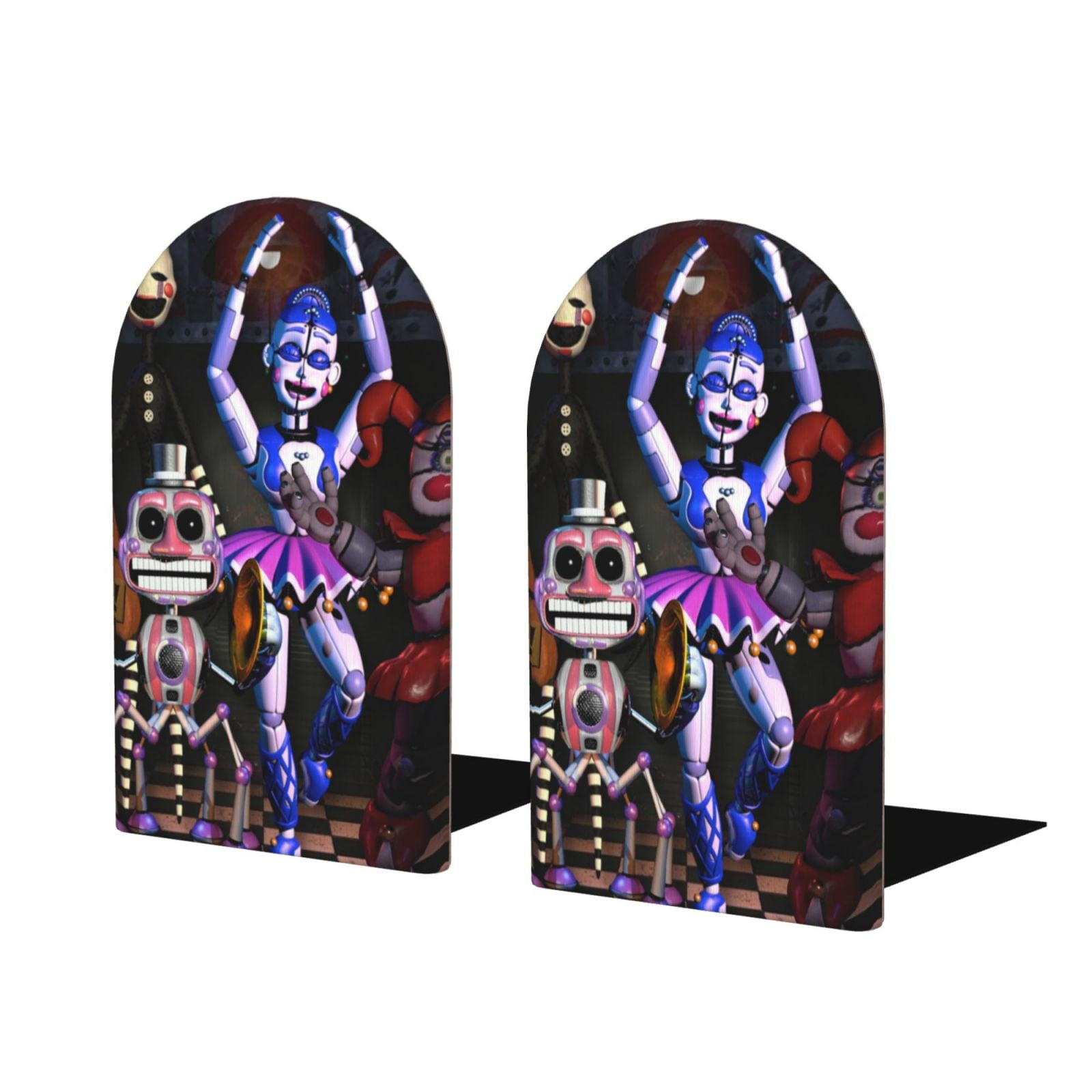Fnaf Five Nights at Freddy's Bookends Wood Book Divider Decor Shelves ...