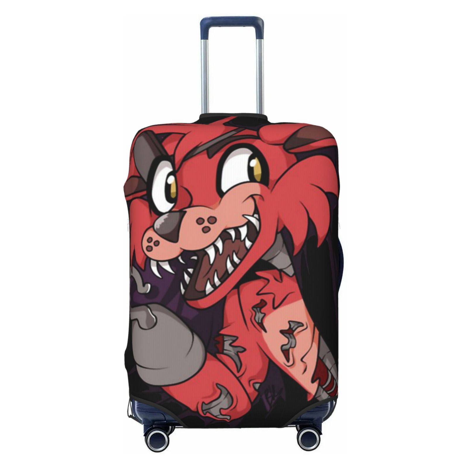 Fnaf Foxy In The Curtain Luggage Cover Approved Travel Suitcase ...