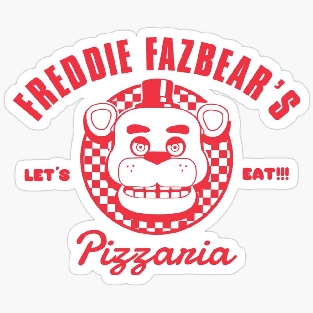 Fnaf Pizza Sticker Phone Decal Water Bottle Stickers Car Decals, Laptop ...