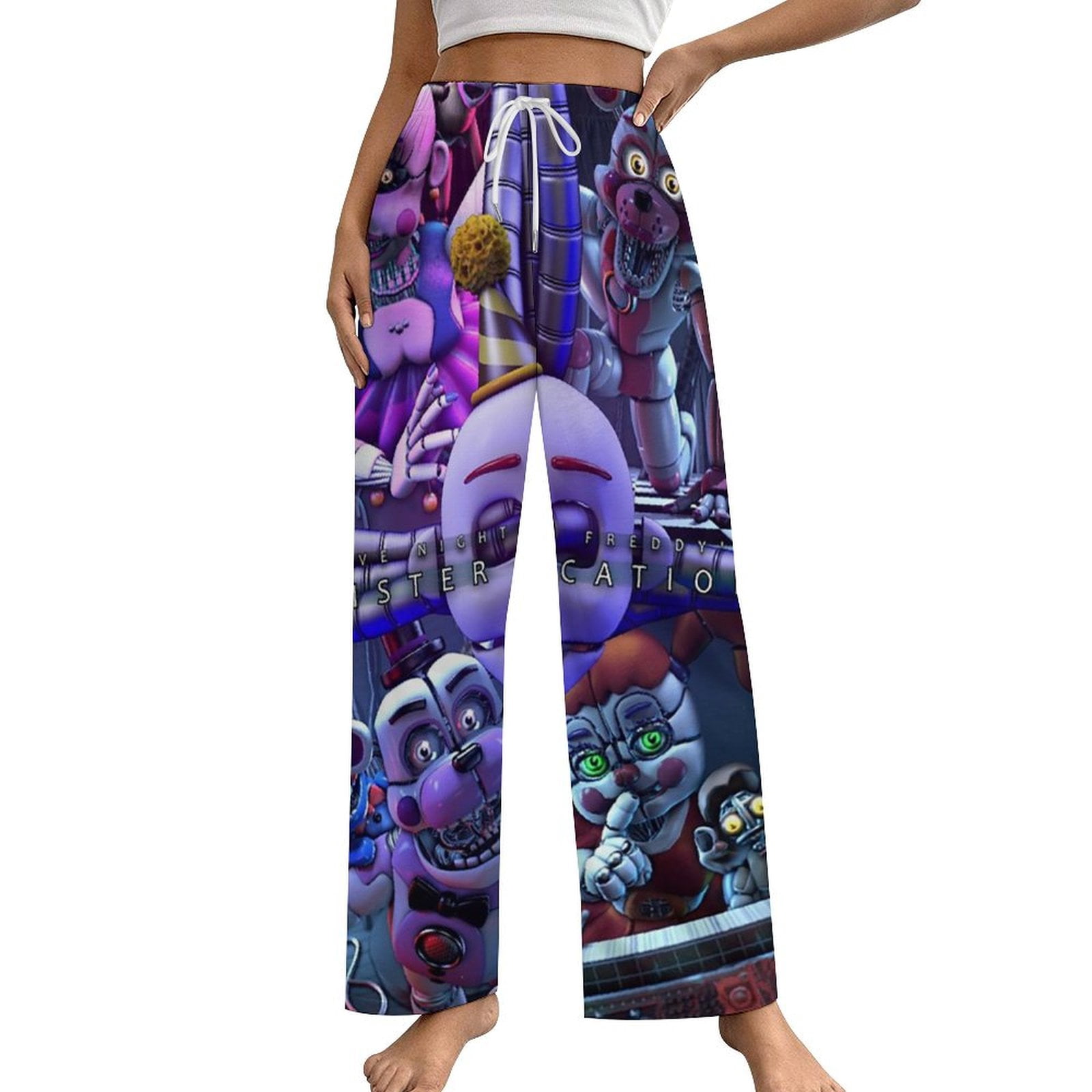 Fnaf Sister Location Women's Pajama Sleep Pants Home Sleeping Pants ...
