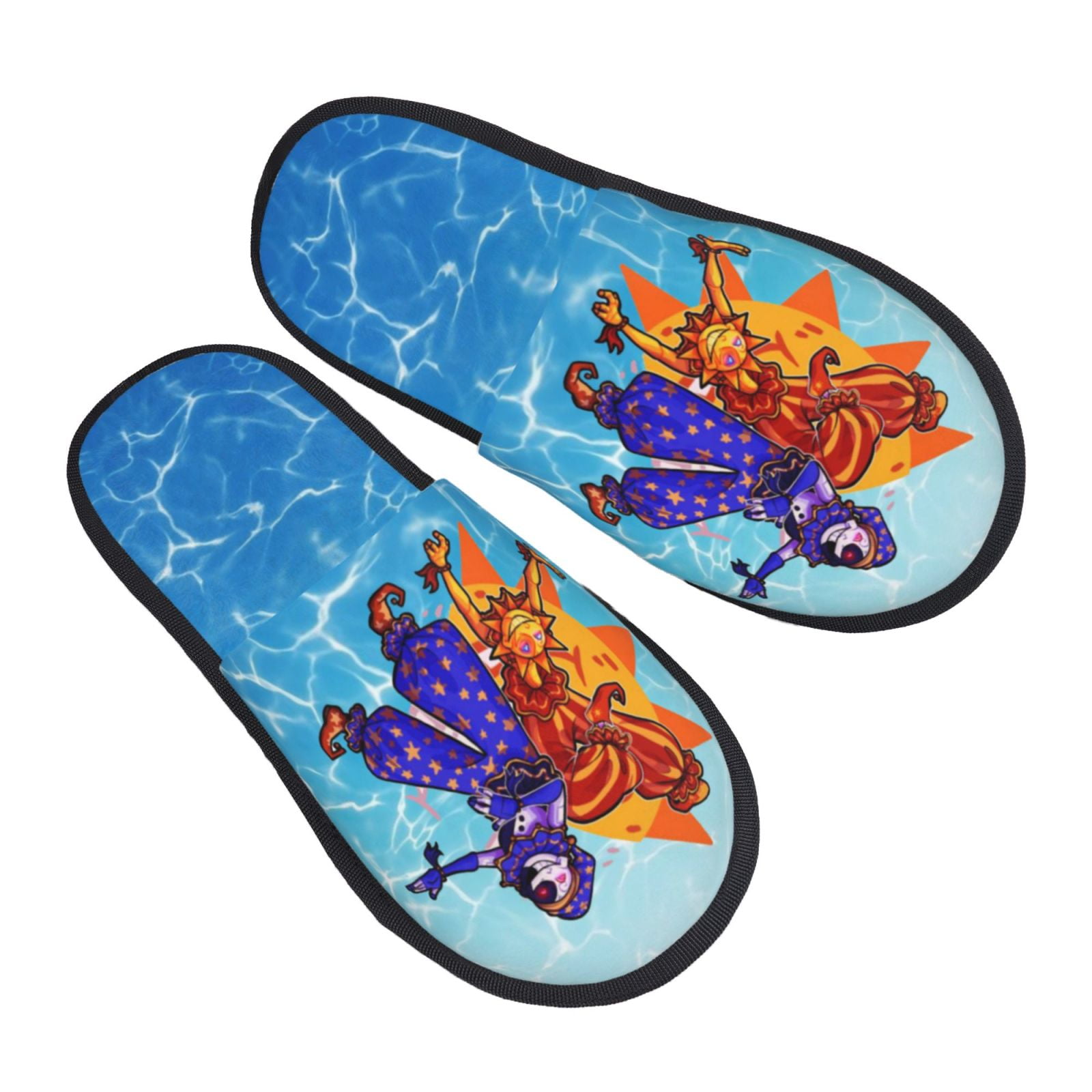 Fnaf Sundrop And Moondrop Furry Slippers For Men Women Fuzzy House ...