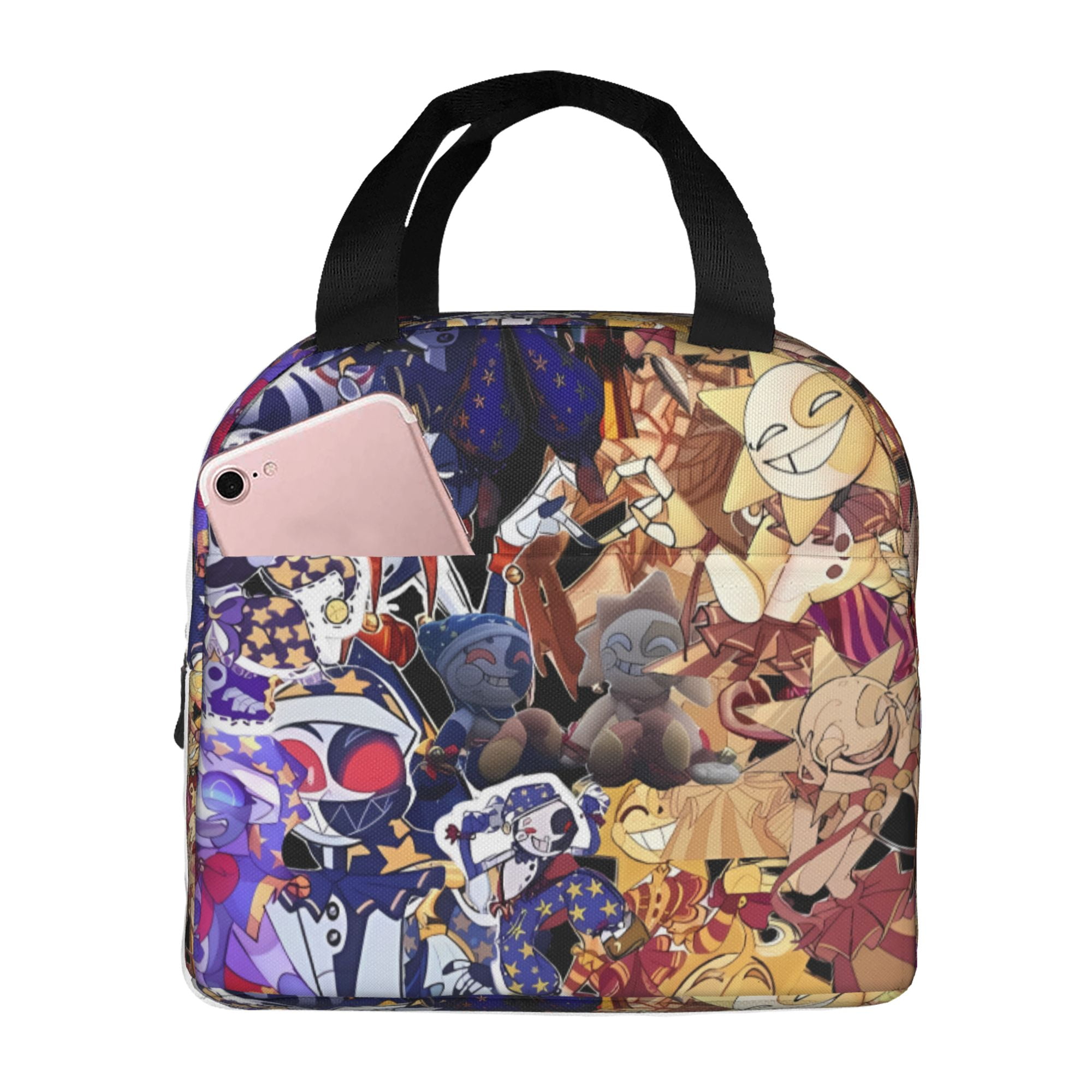 Fnaf Sundrop And Moondrop Lunch Bag Tote Bag Insulated Lunch Box Picnic ...