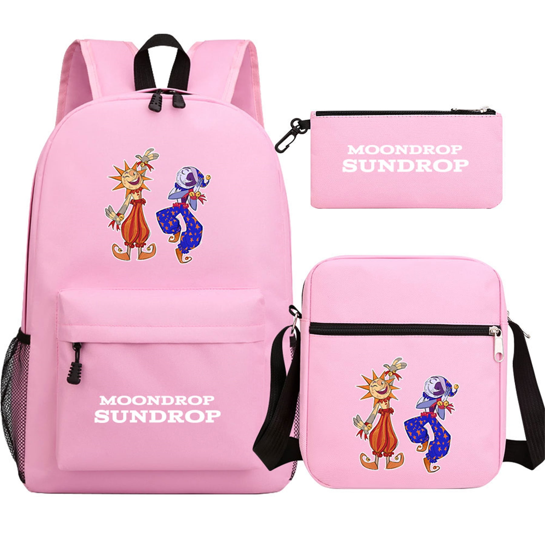 Fnaf Sundrop Backpack 3 in 1 Set Student School Bag with Shoulder Bag ...