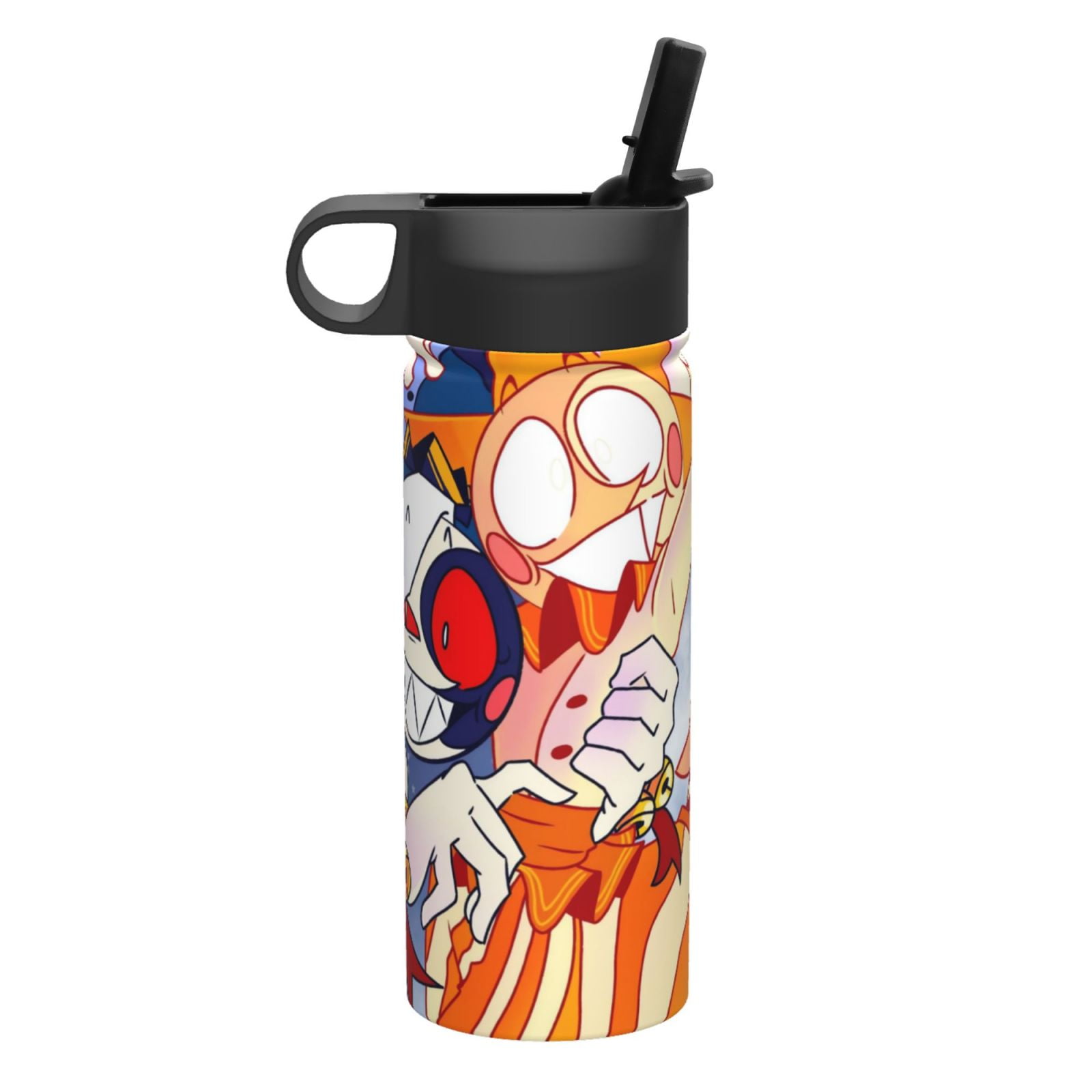 Fnaf Sundrop And Moondrop Kids Insulated Water Bottle With Straw - 18 ...
