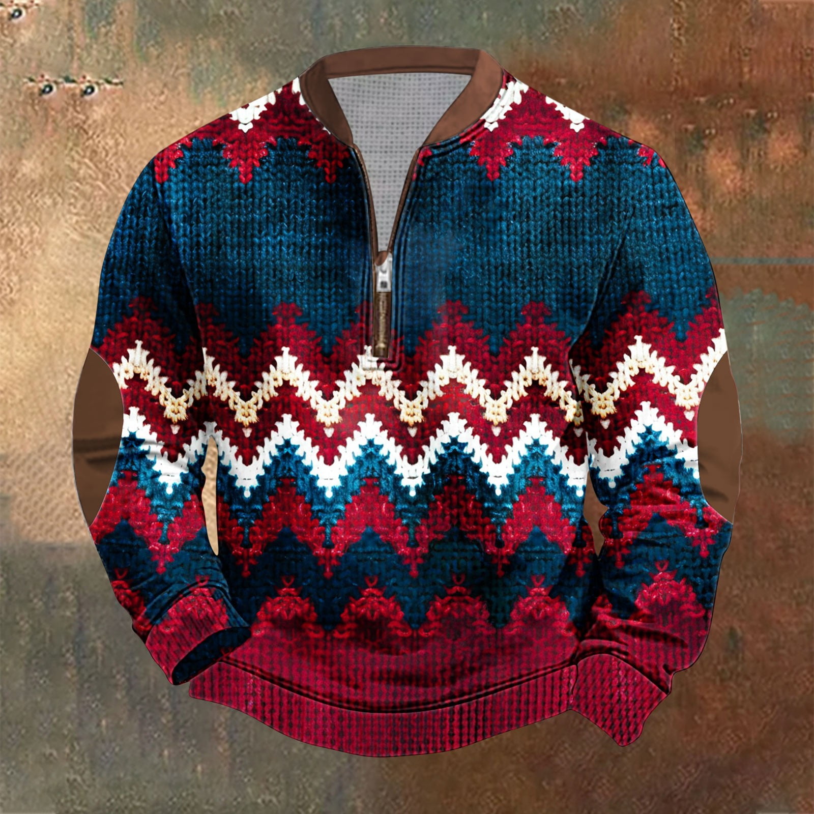 Fnnxeal Mens T-Shirts, Print Fall Winter Long Sleeve Christmas Shirt ...