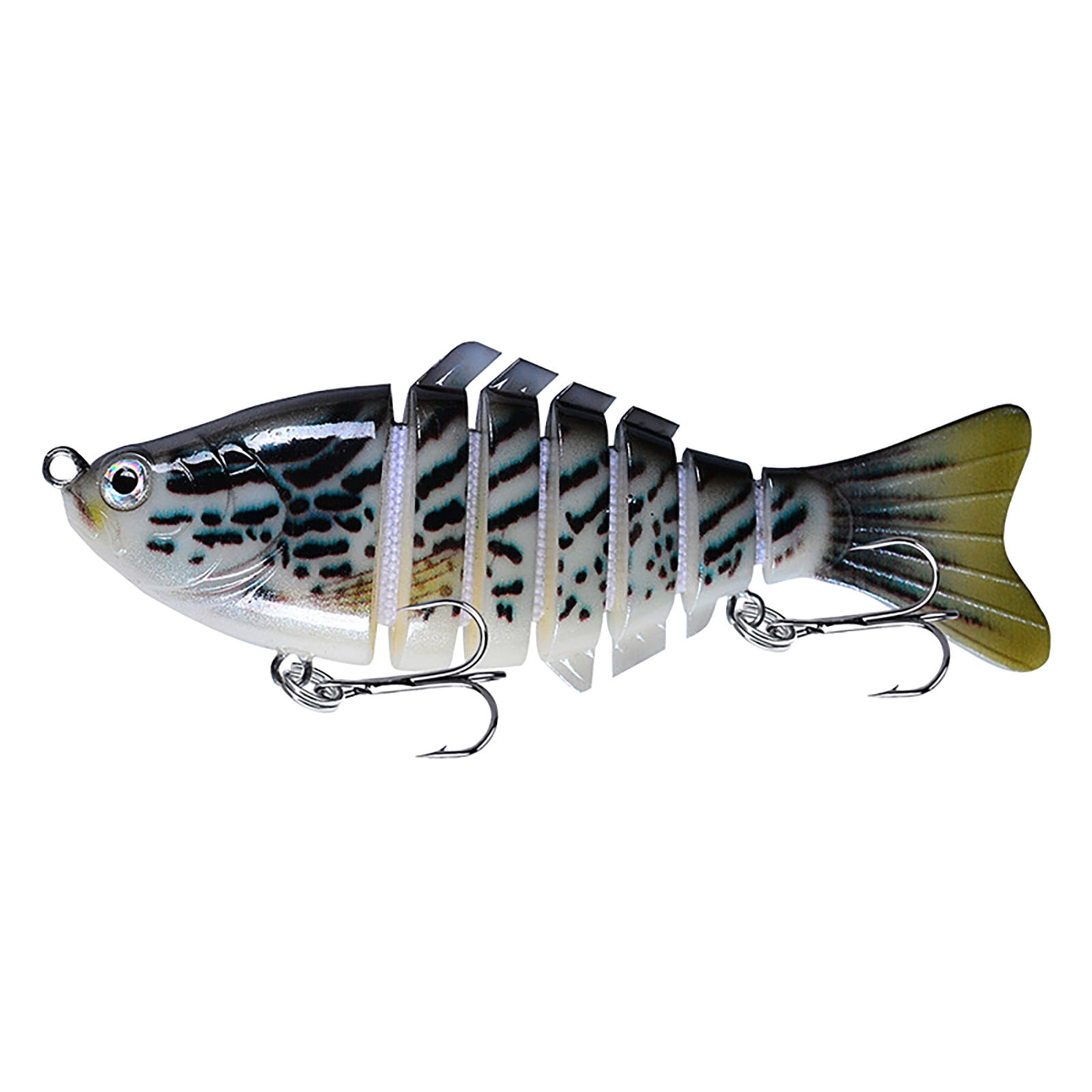 Fnochy 3.9in Multi Jointed Swimbait Fishing Lures Bait,2 4 8 9 Segment ...
