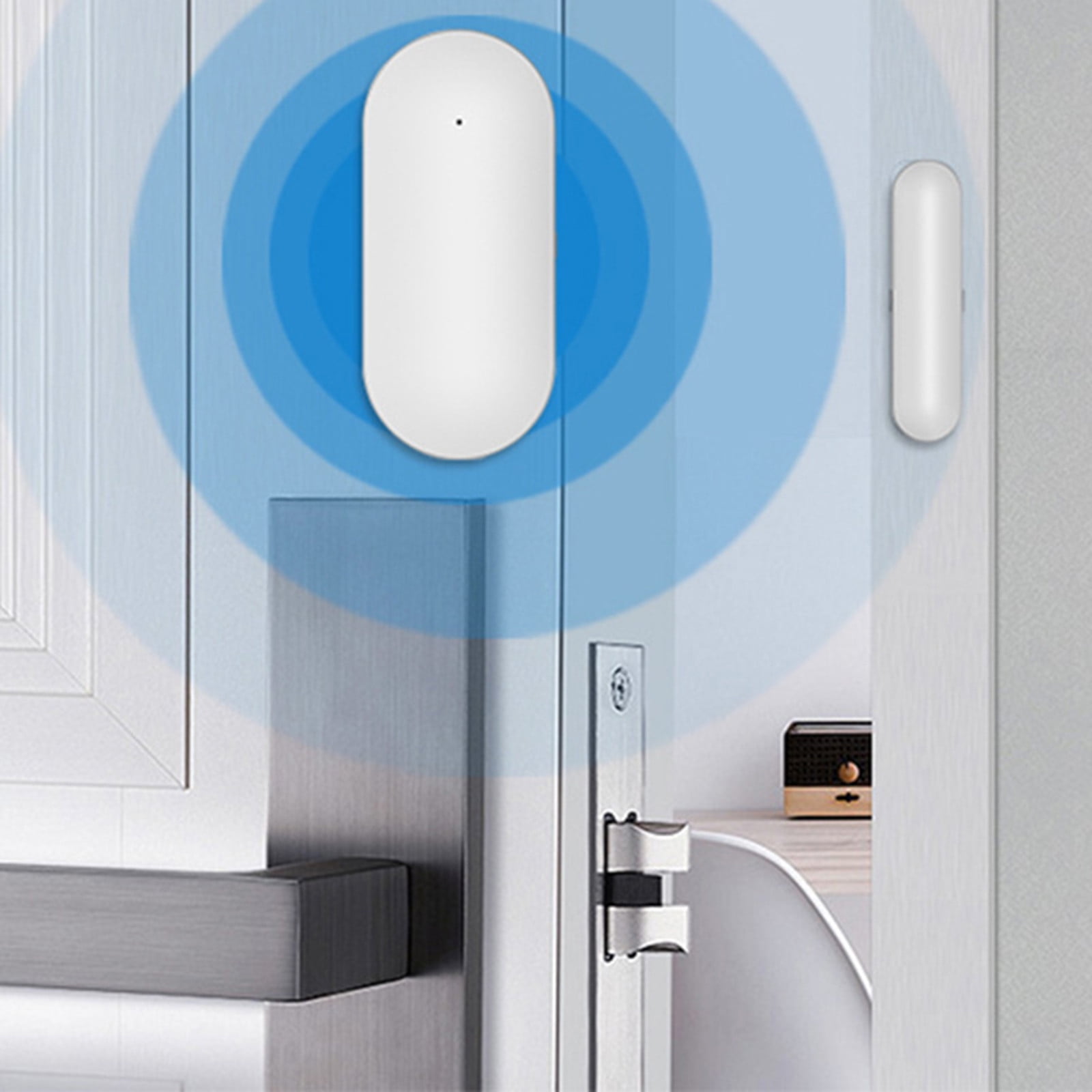 Fnochy 433MHz Wireless Door Alarm Sensor, Home Security System for ...