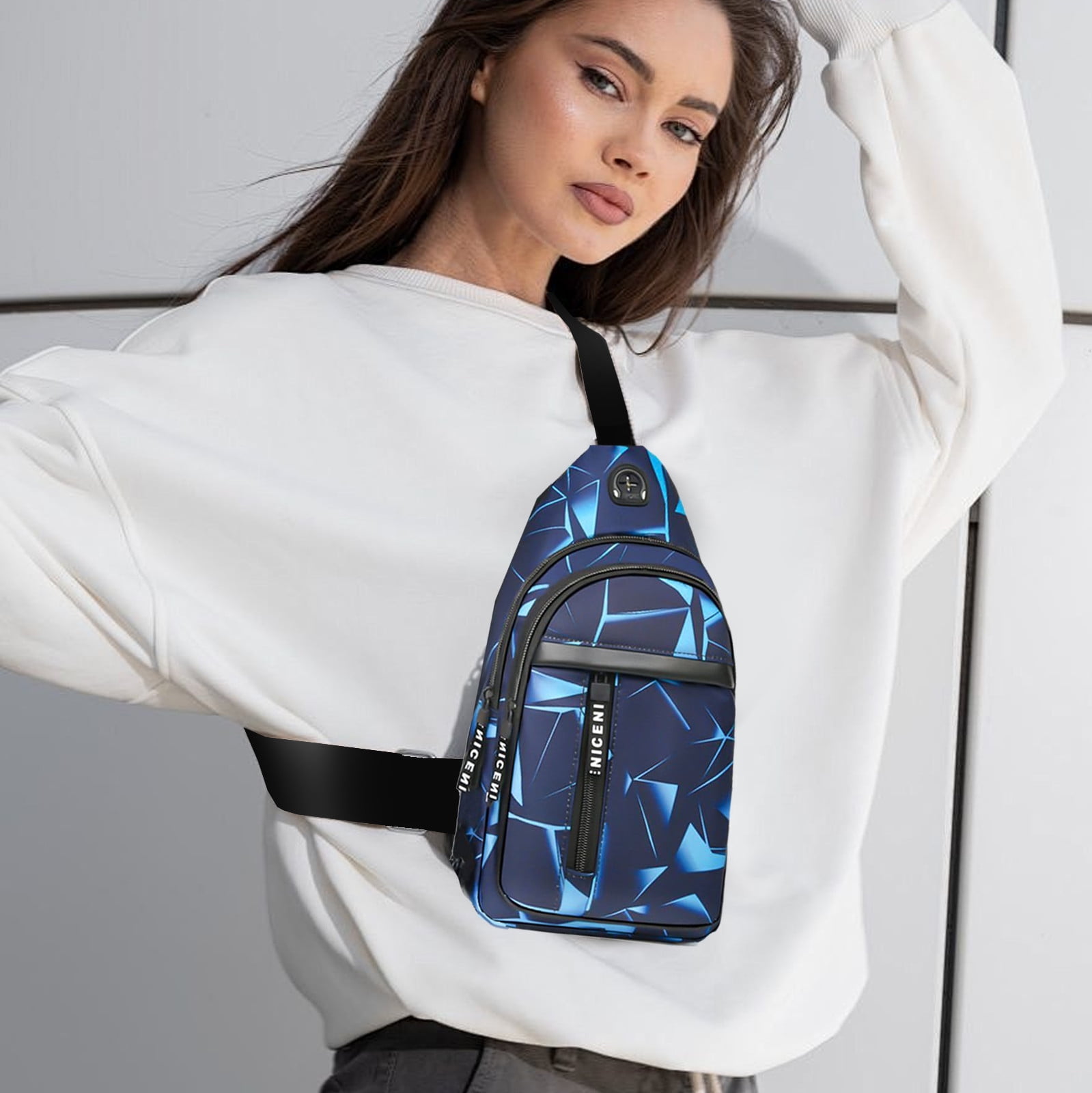 Fnochy Back to School Small Sling Backpack Crossbody Sling Bag, Chest ...