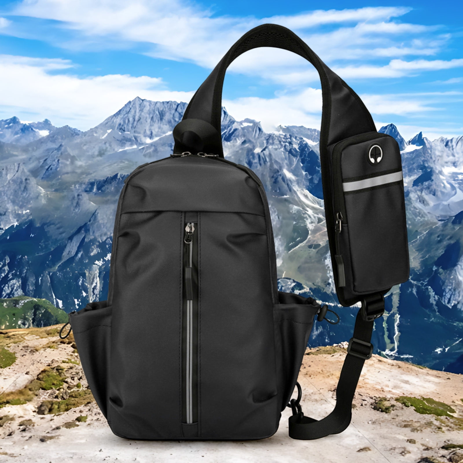 Fnochy Back to School Small Sling Backpack Crossbody Sling Bag, Chest ...