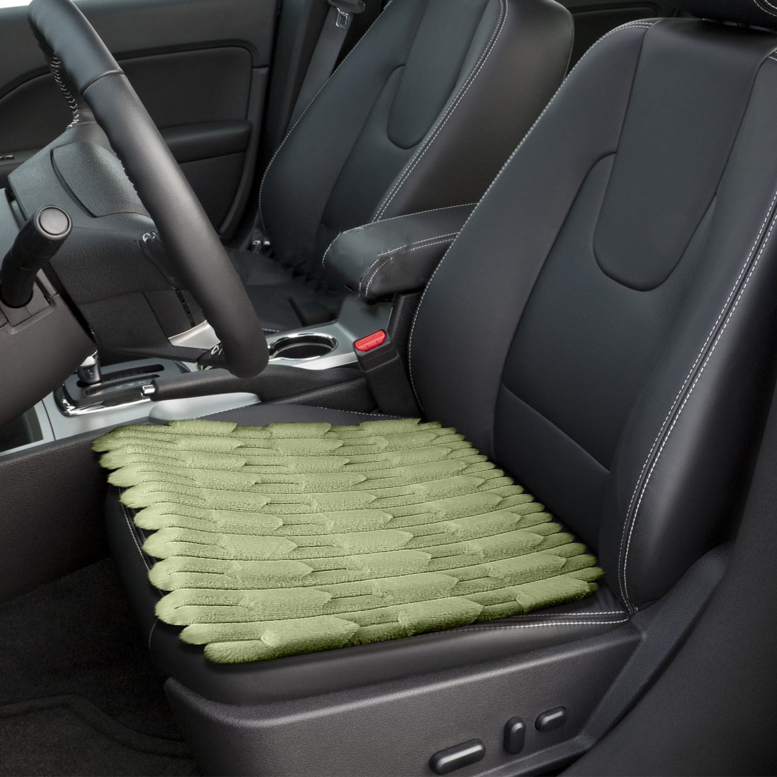 Fnochy Car Seat Cushion Winter Fleece, Thickened Lumbar Support, Plush ...