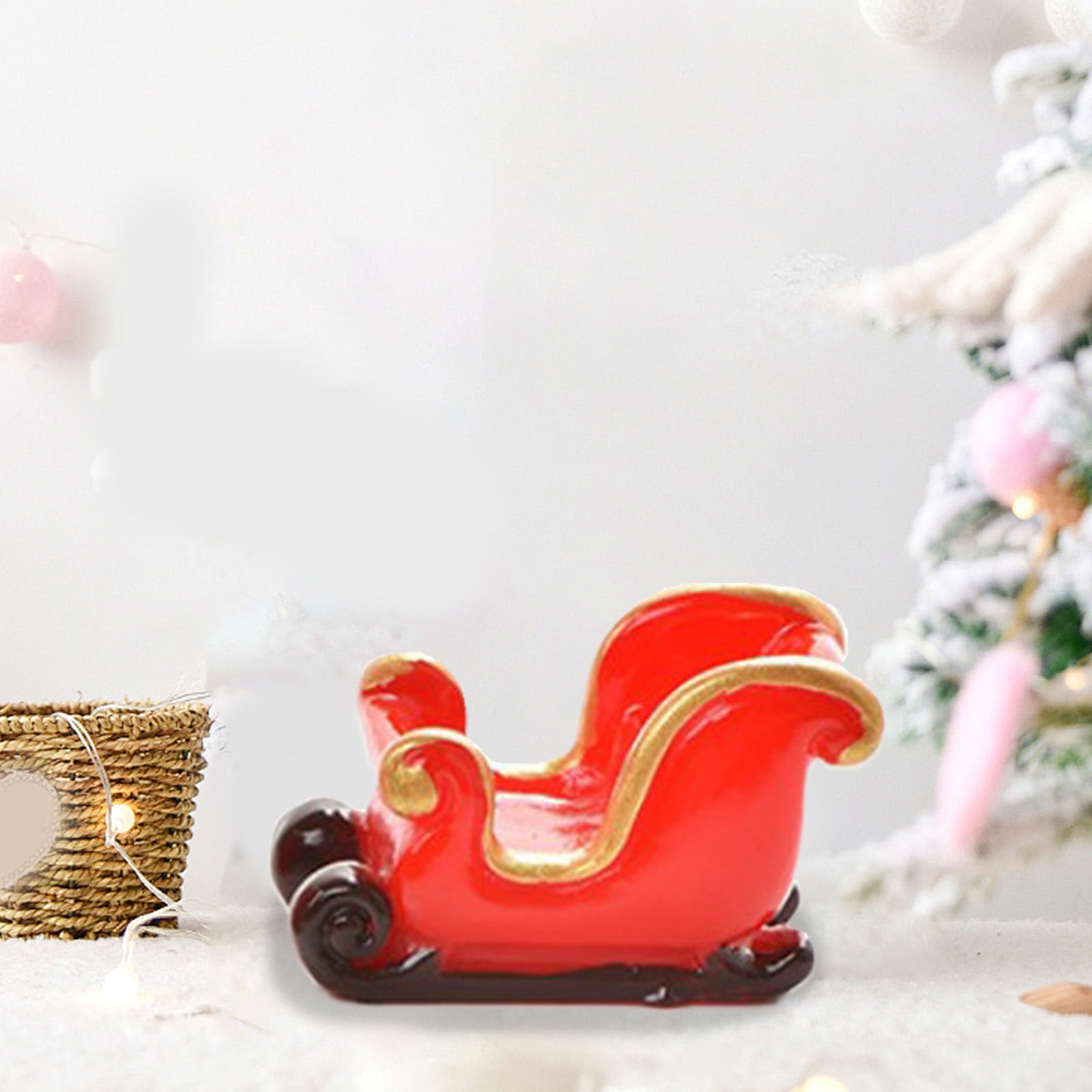 Fnochy Christmas Sleigh Miniature Christmas Decorations, Nativity ...