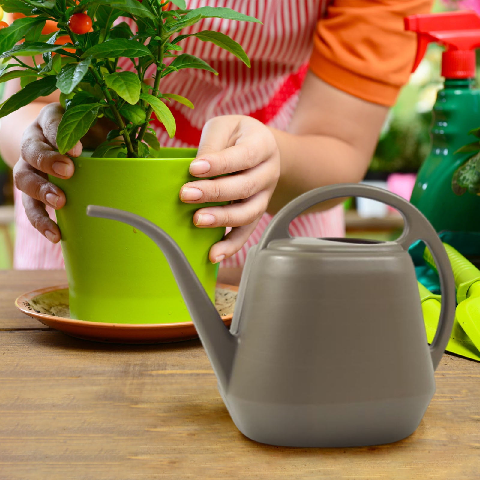 Fnochy Clearance 1 Gallon Long Spout Watering Can for Indoor Outdoor ...