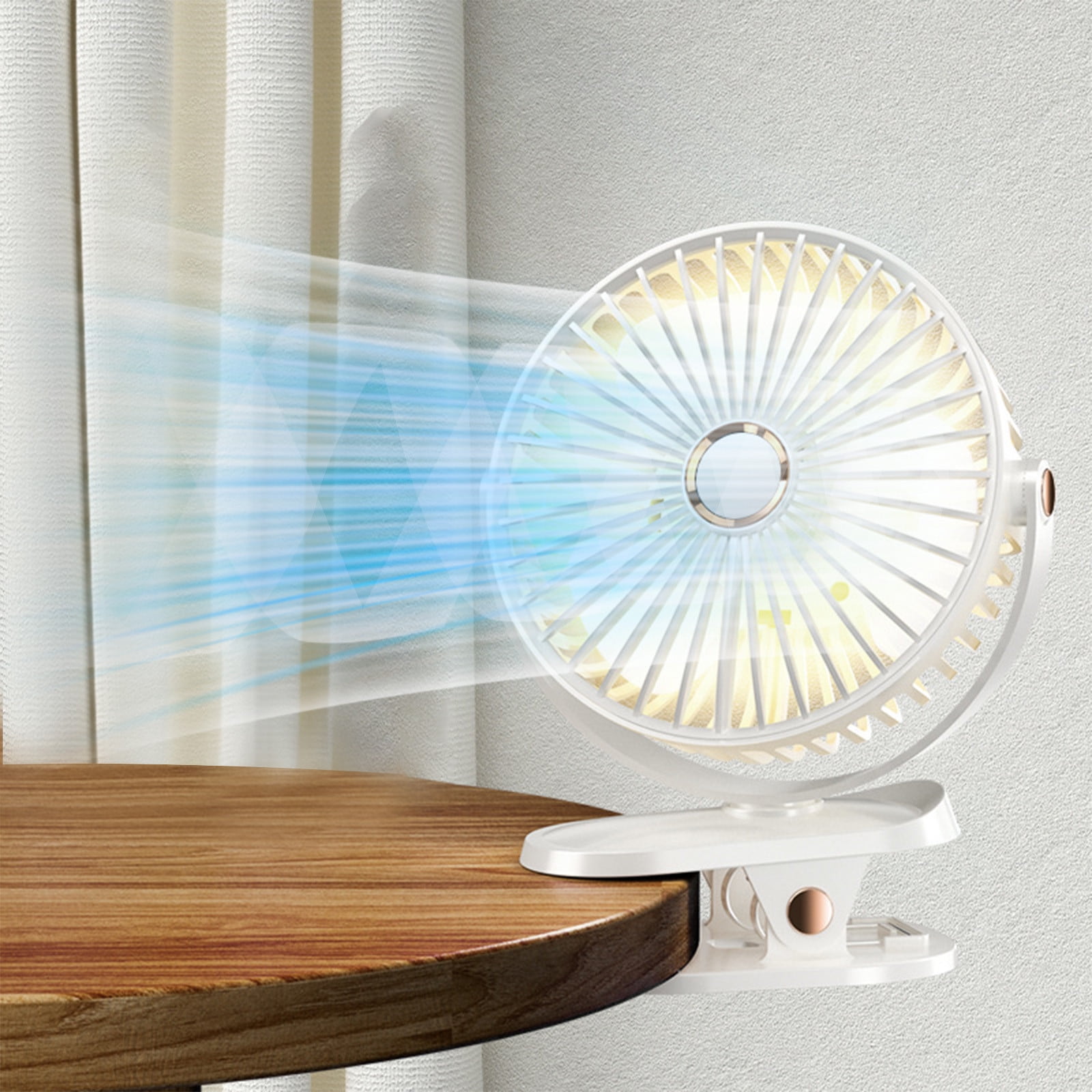 Fnochy Clearance Portable Mini Fan, Rechargeable Desk Fan, Clip-on Fan ...