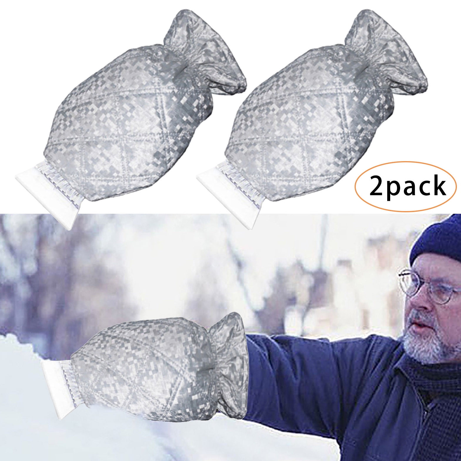 Fnochy Clearance Windshield Snow Removal Scraper, Ice Shovel Tool for ...