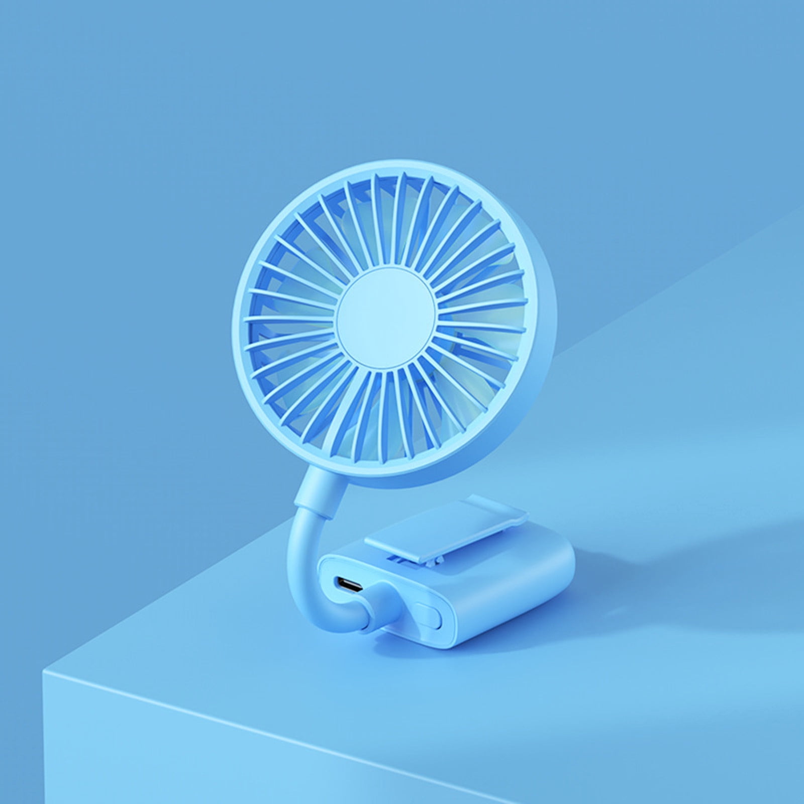 Fnochy Clip-On Portable USB Personal Desk Fan with Adjustable Hose, 180 ...